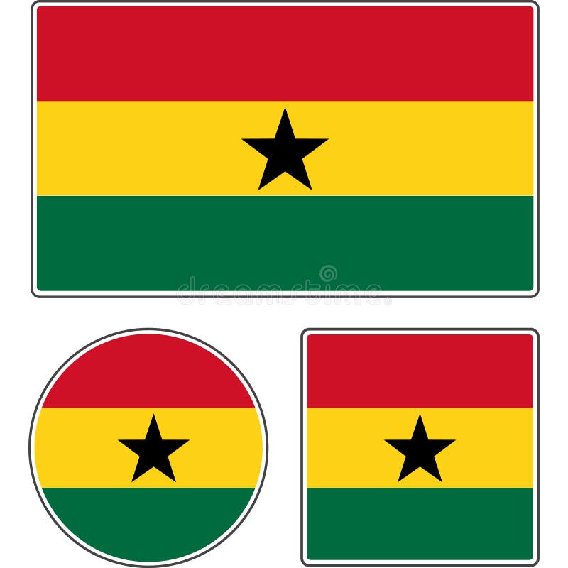 State Flag of Ghana. State Flag of Ghana. Stock Vector - Illustration ...