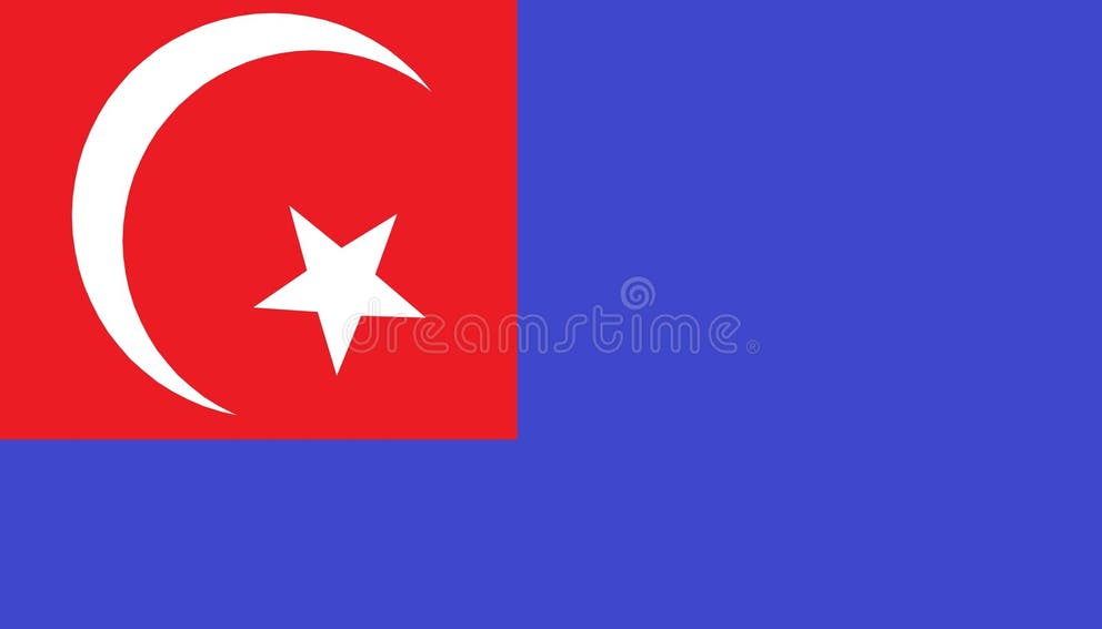 The State Flag of Johor in Peninsula Malaysia Stock Illustration ...