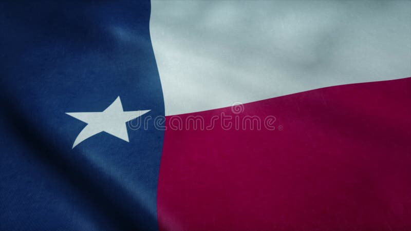 Texas State Flag Waving in the Wind. National Flag of Texas. Sign of ...