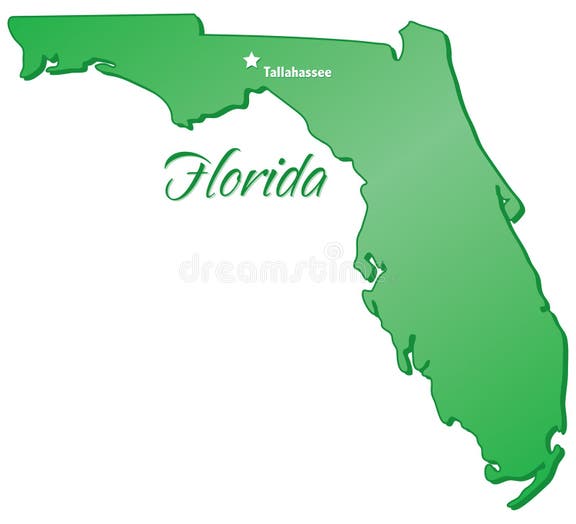 State of Florida stock vector. Illustration of border - 4674941