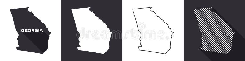 State of Georgia. Map of Georgia. United States of America Georgia ...