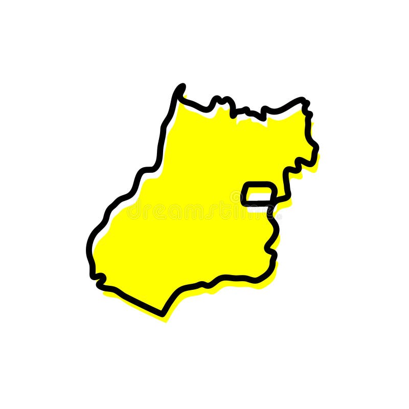 State of Goias Map Vector Illustration. Brazil State Map Stock Vector ...