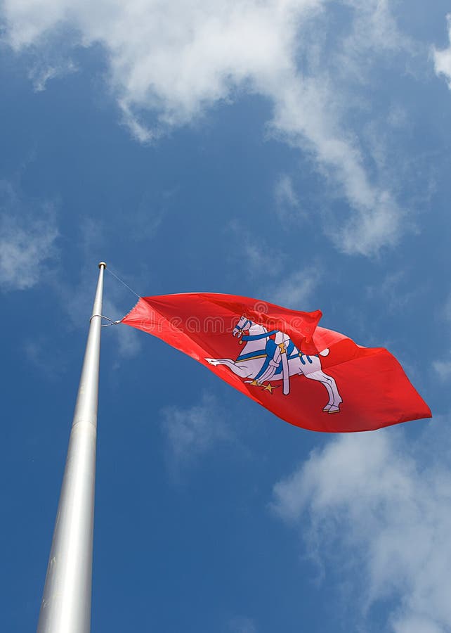 State (historic) Flag of Lithuania Stock Photo - Image of identity ...