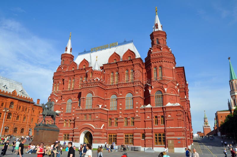 The State Historical Museum on Red Square Editorial Stock Image - Image ...