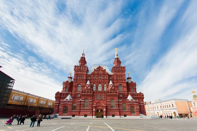 State Historical Museum on Red Square in Moscow, Russia Editorial ...
