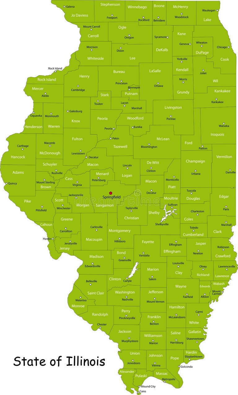 Illinois County Map Stock Illustrations – 2,481 Illinois County Map Stock Illustrations, Vectors ...