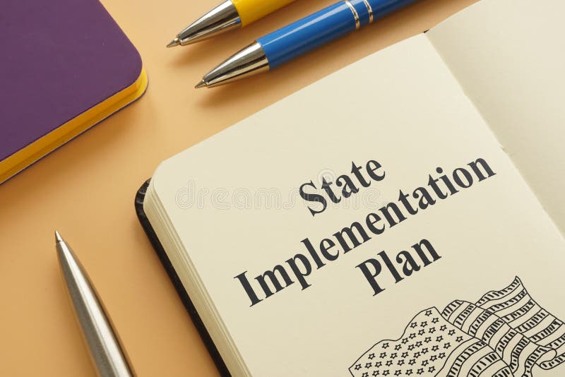State Implementation Plan is Shown Using the Text Stock Photo - Image ...