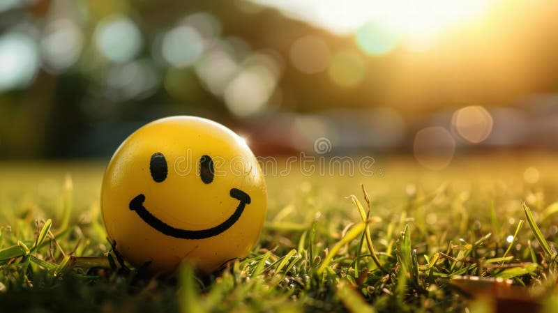 A State of Inner Peace and Happiness with a Positive Outlook. Stock ...