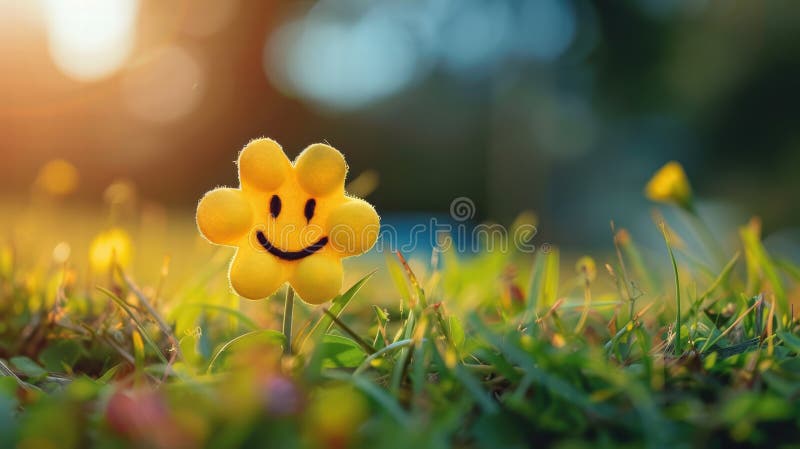 A State of Inner Peace and Happiness with a Positive Outlook. Stock ...