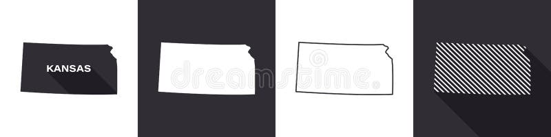 State of Kansas. Map of Kansas. United States of America Kansas. State ...
