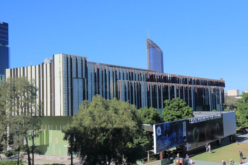State Library of Queensland Editorial Stock Image - Image of pier ...