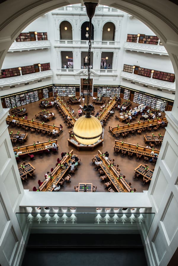 State Library of Victoria, Melbourne Australia Stock Photo - Image of ...