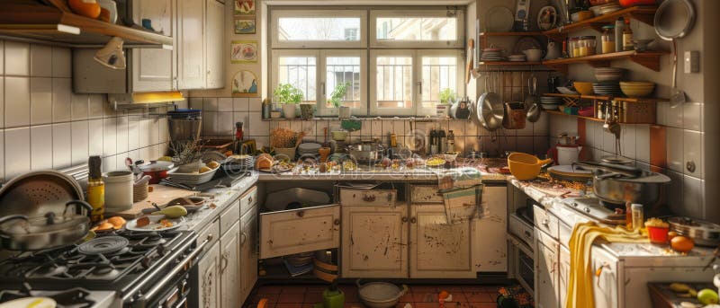 The State of a Messy and Dirty Kitchen that is in Desperate Need of ...