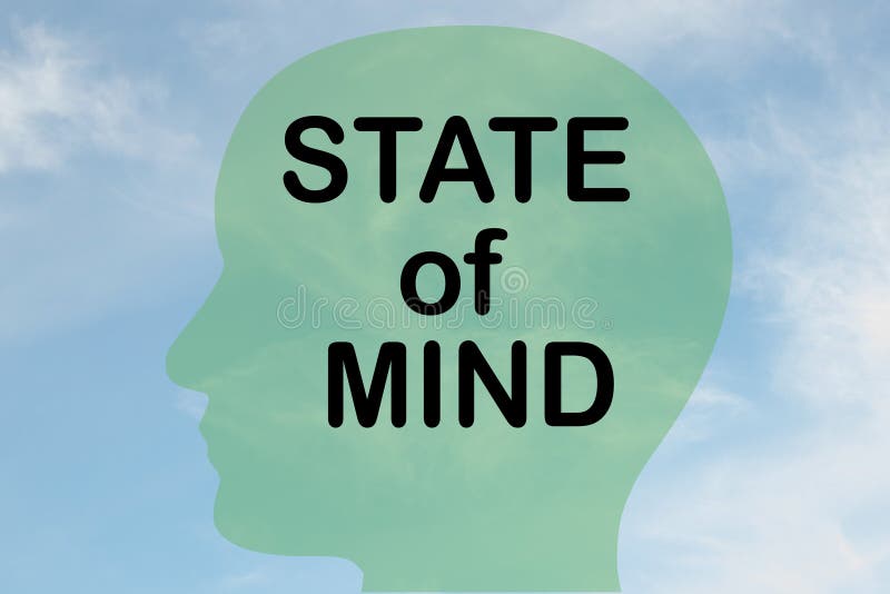 State Of Mind Circle Graphic T Shirt Vector Illustration Denim Style ...