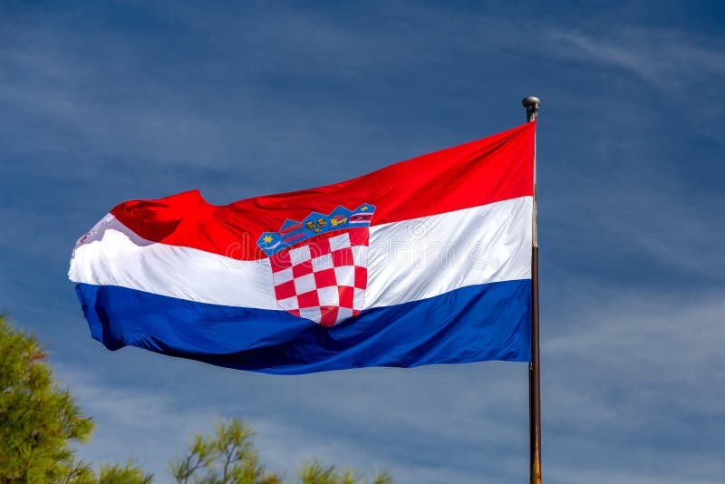 Split. National State Flag. Stock Photo - Image of state, heritage ...