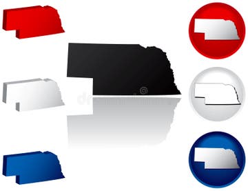 State of Nebraska Icons stock vector. Illustration of state - 5086909