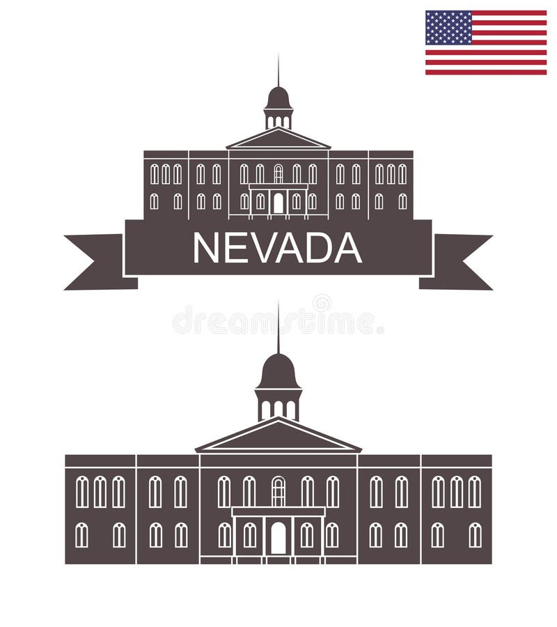 Nevada State Capitol Stock Illustrations – 27 Nevada State Capitol ...