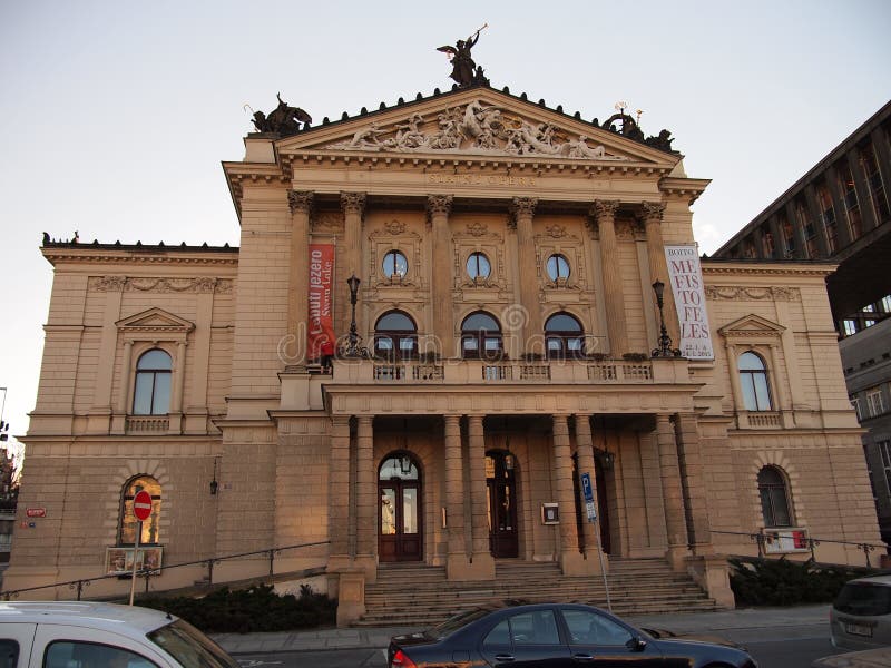 State Opera (Prague, Czech Republic) Editorial Stock Image - Image of ...