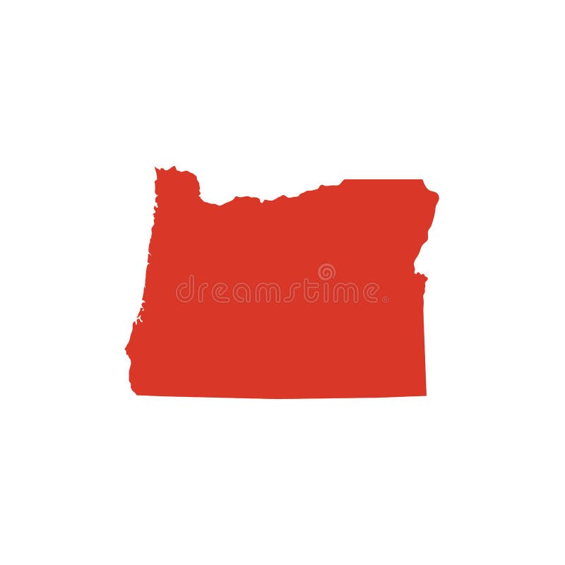 Oregon Map Icon Vector Trendy Stock Vector - Illustration of concept ...