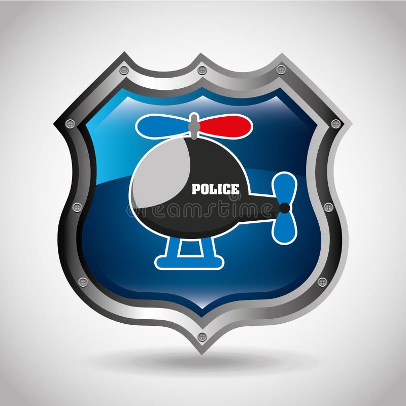 State police design stock illustration. Illustration of helicopter ...