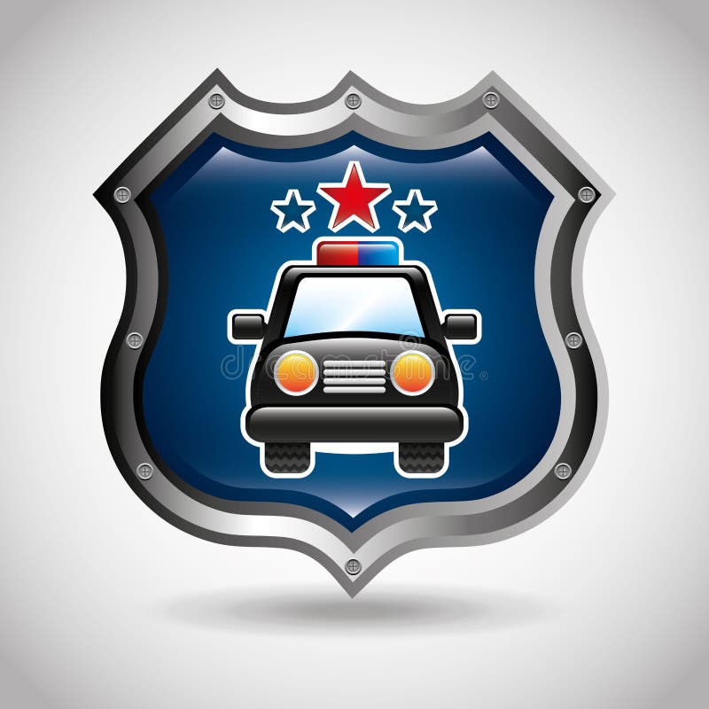 State police design stock illustration. Illustration of isolated - 65736242