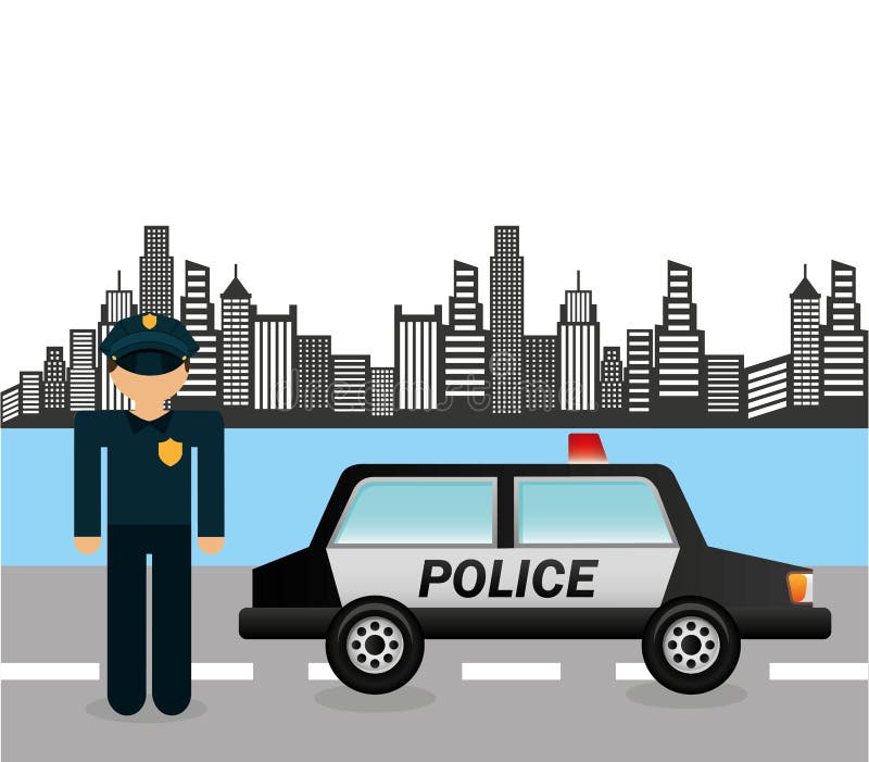 State police design stock illustration. Illustration of design - 65736477