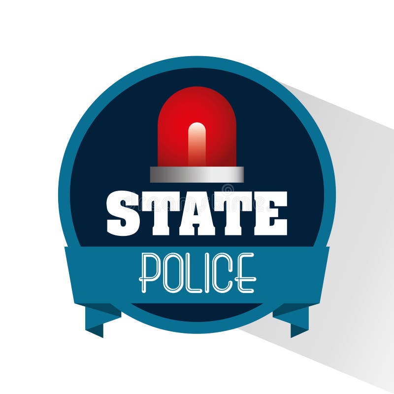 State police design stock illustration. Illustration of icon - 65736658