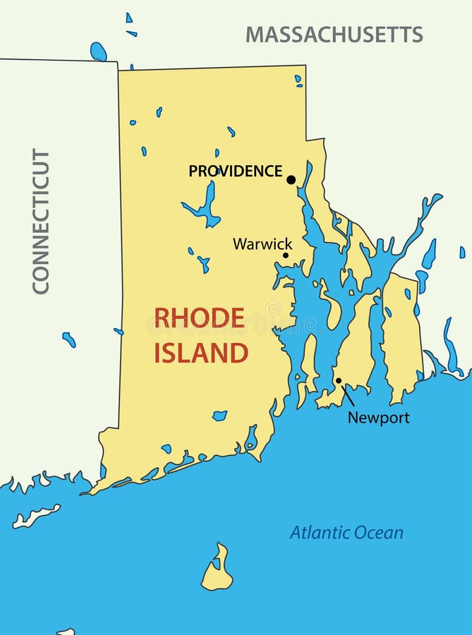 State of Rhode Island and Providence Plantations - Vector - State of ...