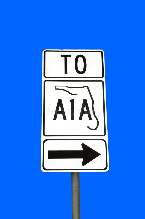 State Road A1A, Florida, USA Stock Photo - Image of highway, blue: 24859990