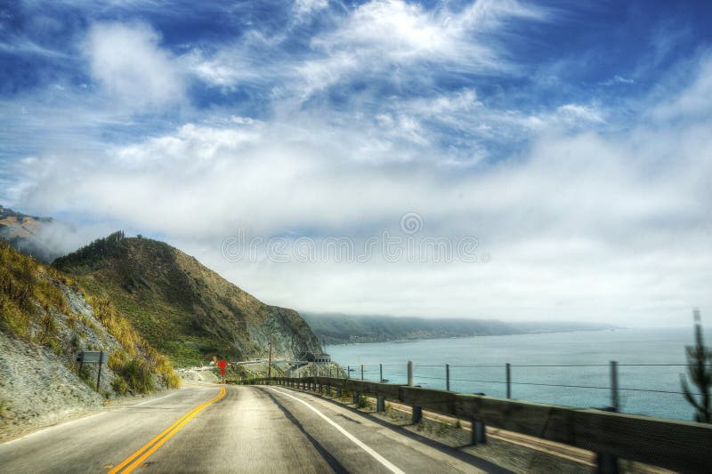 State Route One - California Shots Stock Image - Image of castle ...