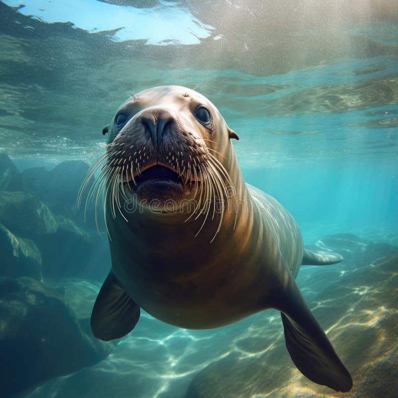 State Sea Lion, Sea Lion, Seal Stock Illustration - Illustration of ...