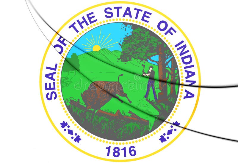 Indiana State Seal Stock Illustrations – 303 Indiana State Seal Stock ...