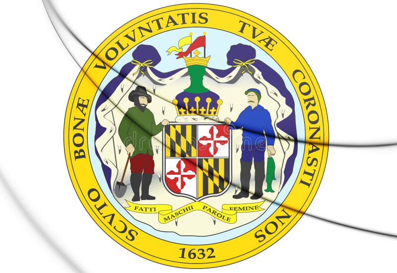 State Seal Maryland Usa Stock Illustrations – 200 State Seal Maryland ...