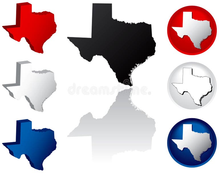State Texas Outline Red Stock Illustrations – 400 State Texas Outline ...