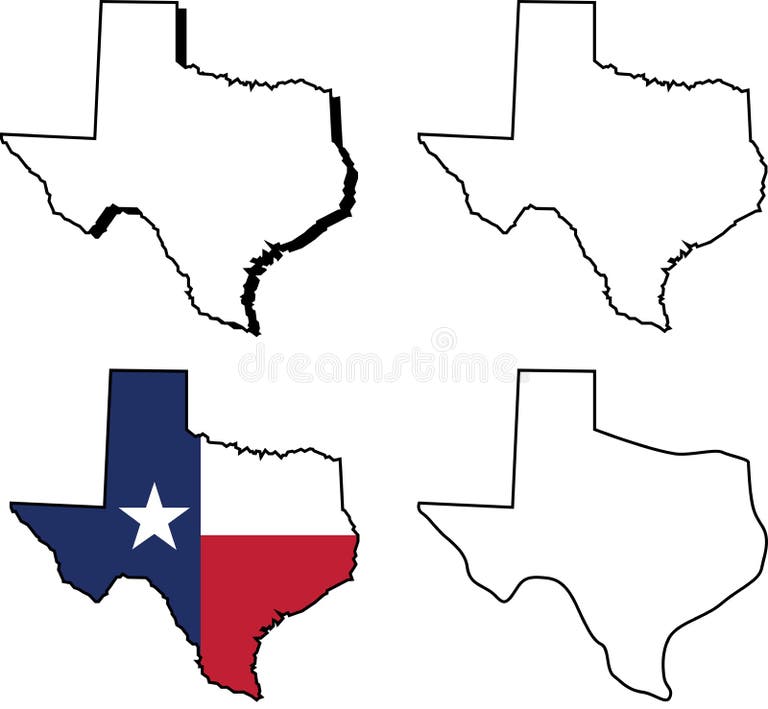 Texas State Outline Stock Illustrations – 3,672 Texas State Outline ...