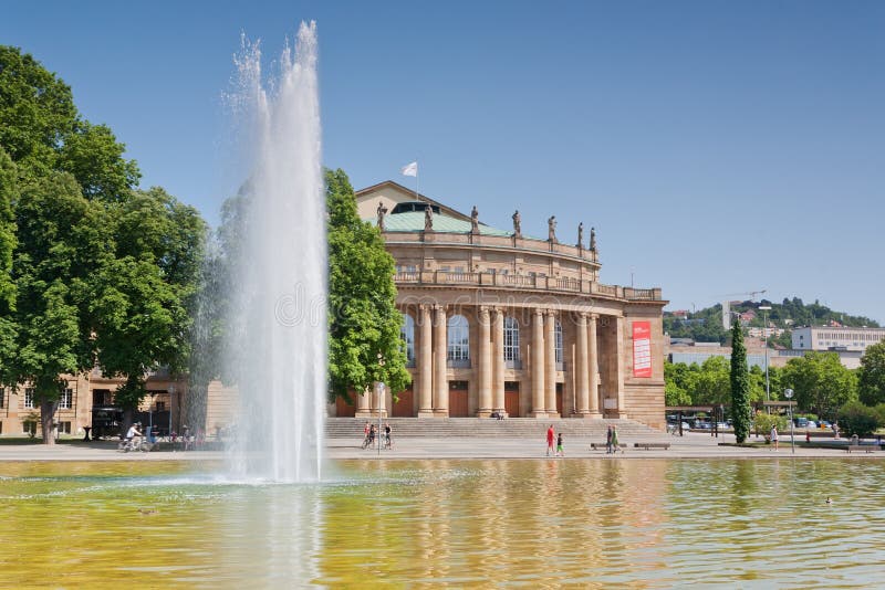 The State Theater in Stuttgart Stock Image - Image of fortress, opera ...