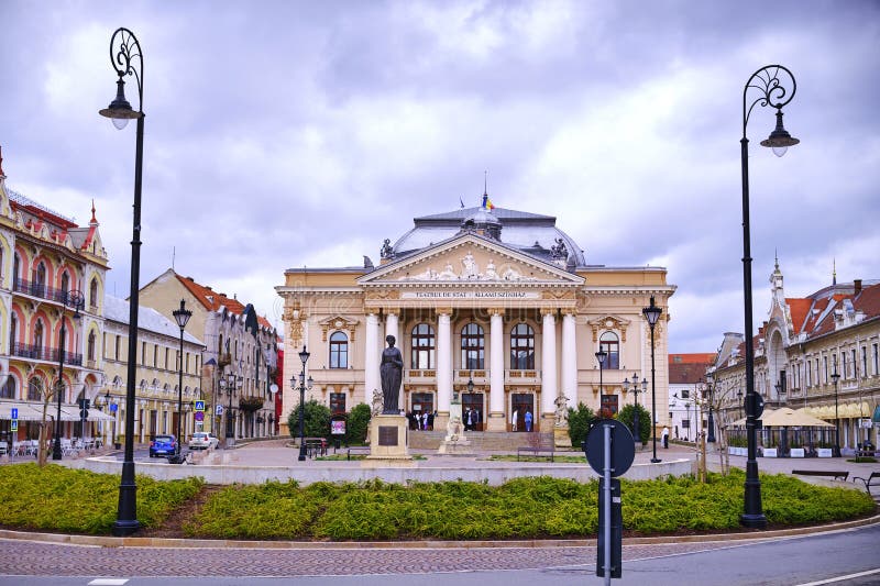 State Theatre Oradea Romania Editorial Stock Photo - Image of facade ...