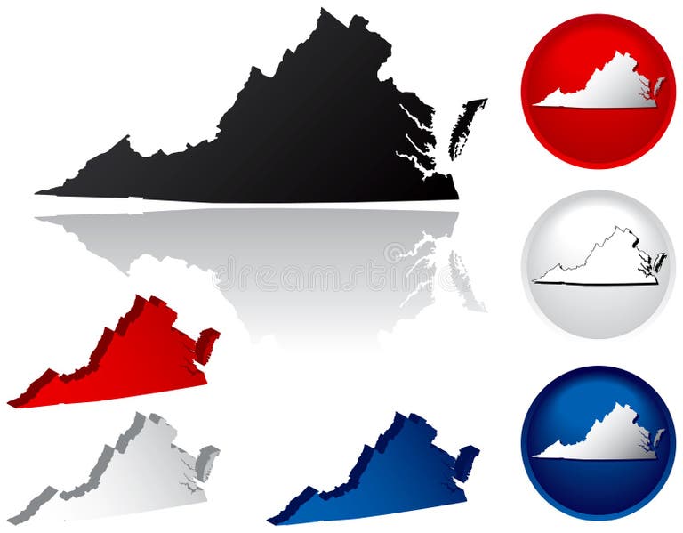 State of Virginia Icons stock vector. Illustration of state - 5086966