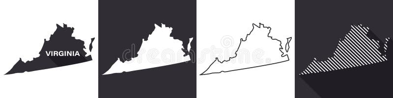 State of Virginia. Map of Virginia. United States of America Virginia ...