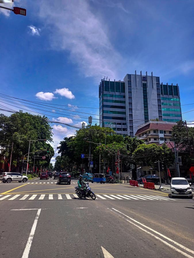 This is the State of the Zebra Crossing Jalan Pasar Baroe at a Traffic ...