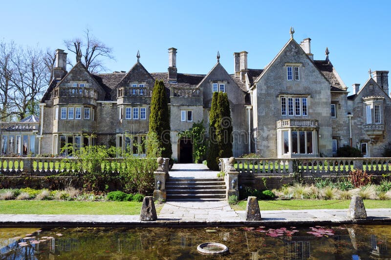 Formal Garden Of The Old English Stately Home Stock Photo - Image of ...