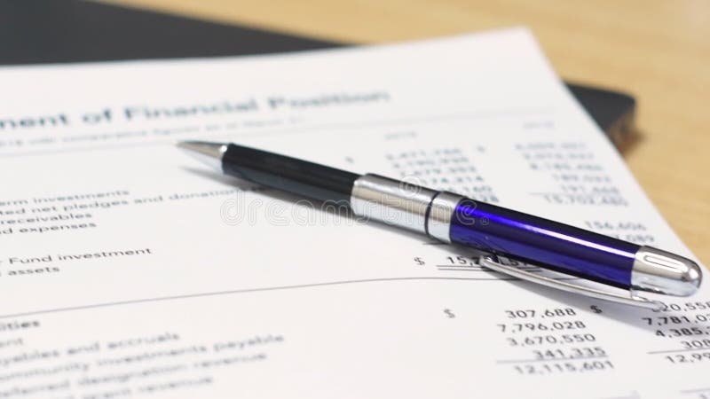 Statement of Financial Position Stock Footage - Video of amount, chart ...
