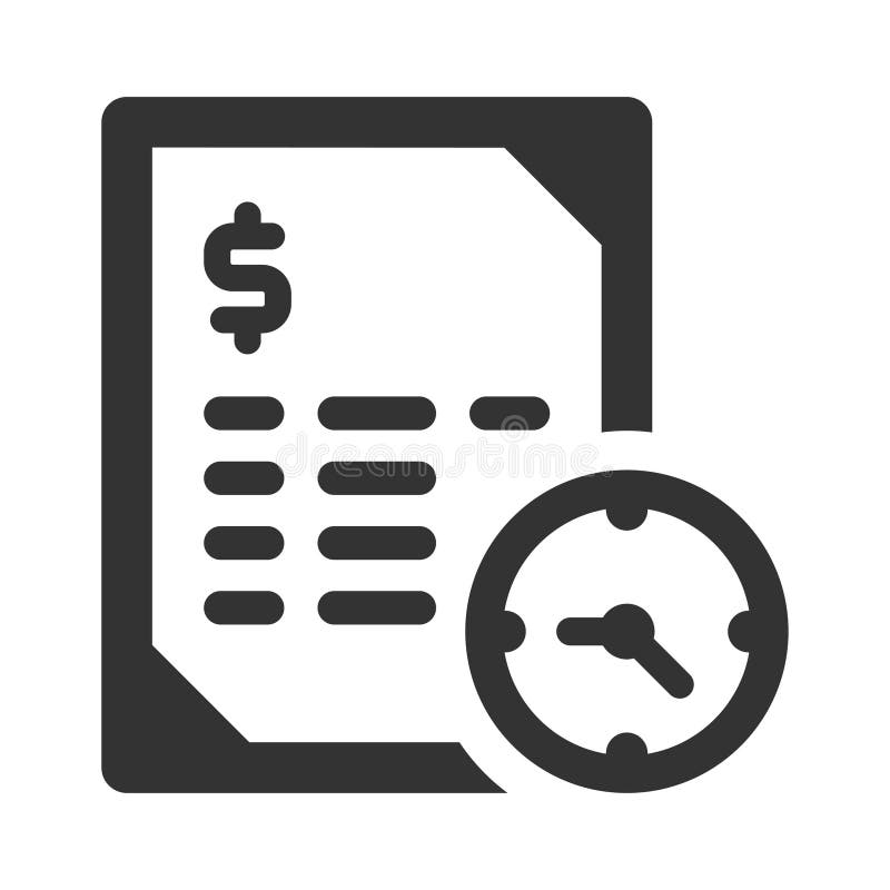 Statement history icon stock vector. Illustration of time - 340733857