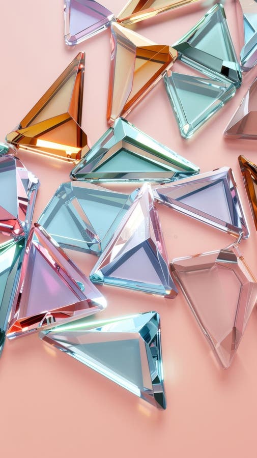 A Statement Necklace with Angular Shapes and Sharp Corners in a Variety ...