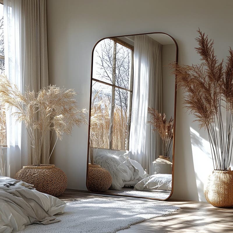 Statement Oversized Mirror Showcases Large Bold Frame Unique Design ...