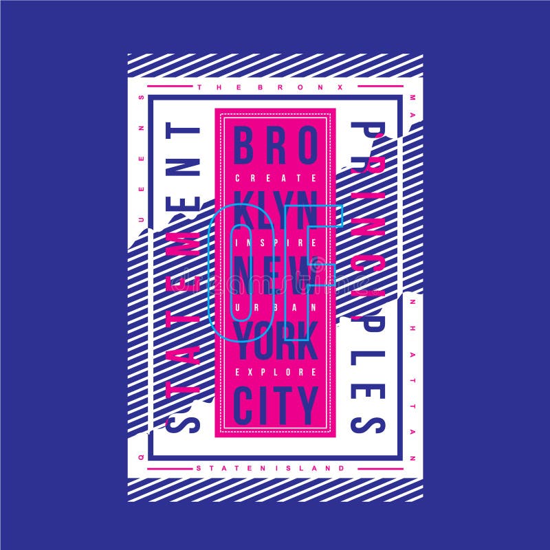 Statement Principles Graphic Typography Design T Shirt Vector Art Stock ...