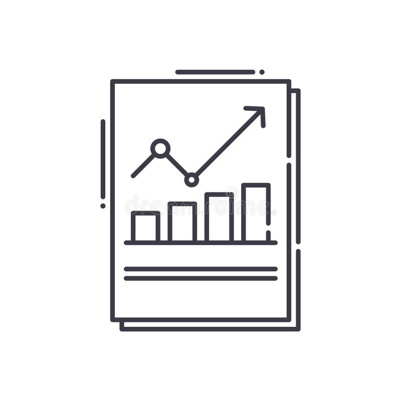 Statements Icon, Black Vector Sign with Editable Strokes, Concept ...