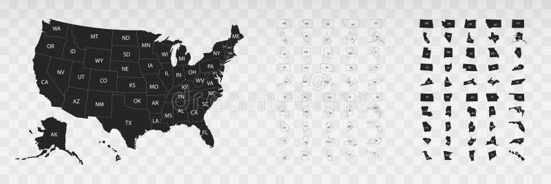 States of America Territory. North America. Alaska Stock Vector ...