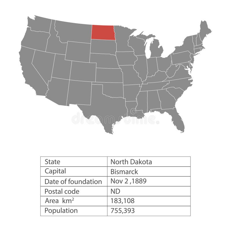 North Dakota State Outline Stock Illustrations – 1,505 North Dakota ...