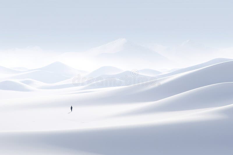 Abstract White Objects and Construction with Human Silhouette ...